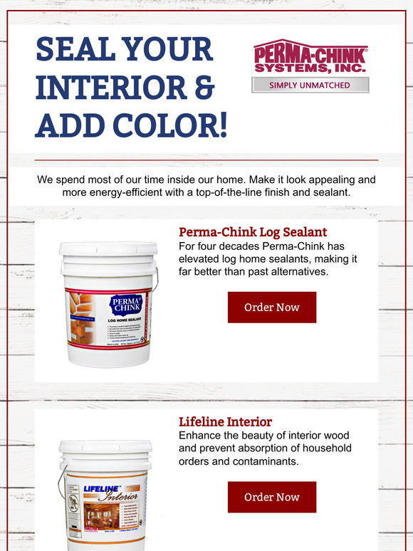 Perma-Chink Systems: Order Interior Products Today! | Milled