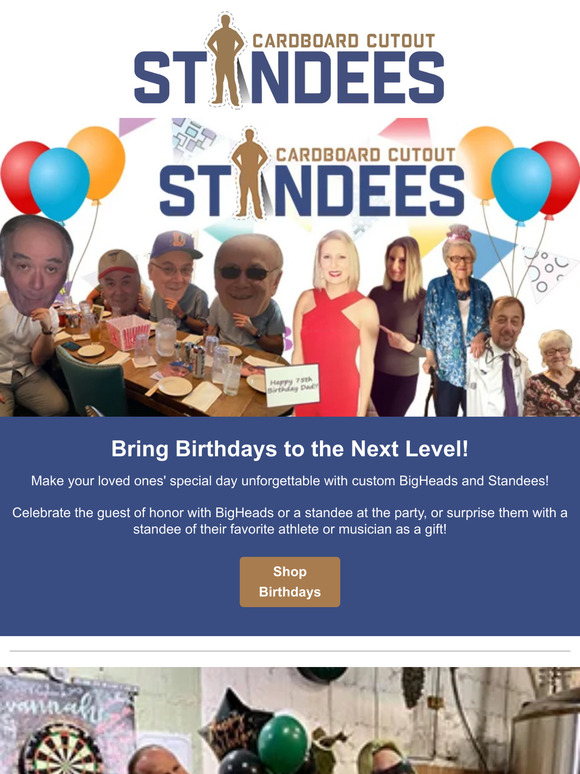 Cardboard Cutout Standees: Make Every Birthday Memorable! | Milled