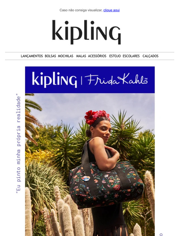 Kipling: Kipling x Frida Kahlo 🌷 Apaixone-se | Milled
