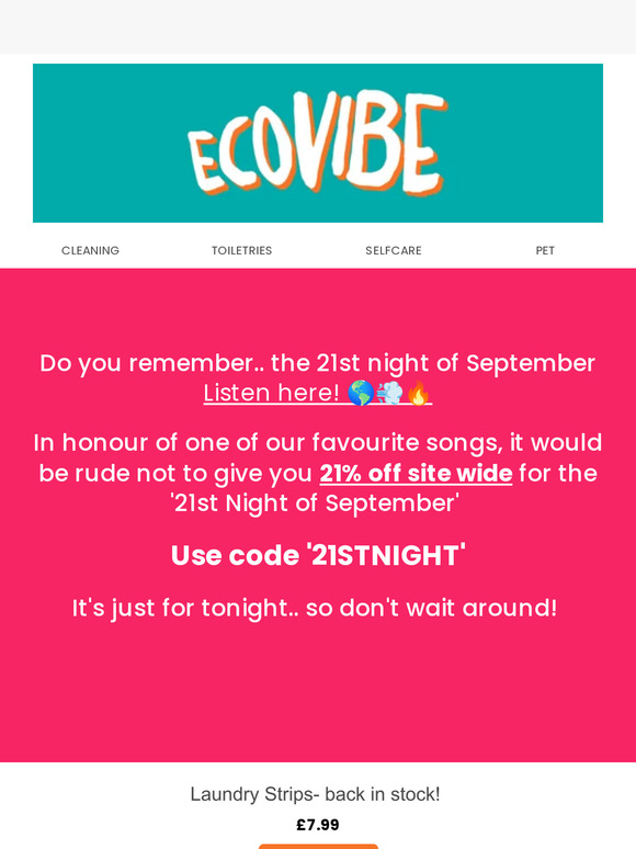 Ecovibe: Do you remember.. the 21st night of September 🌎💨🔥 | Milled