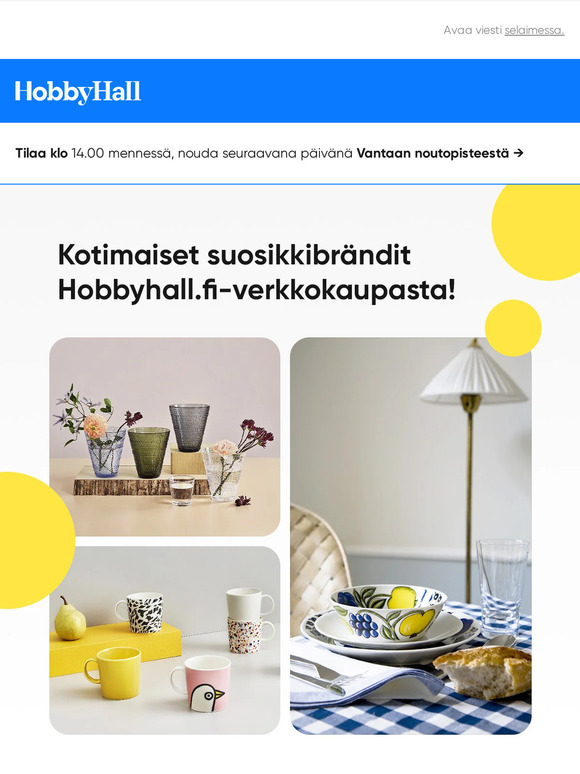 Hobby Hall: Kotimaiset suosikkibrändit Hobbyhall.fi-verkkokaupasta! | Milled