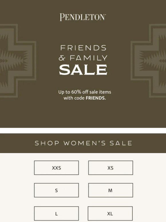 Pendleton: Your size is on sale | Milled