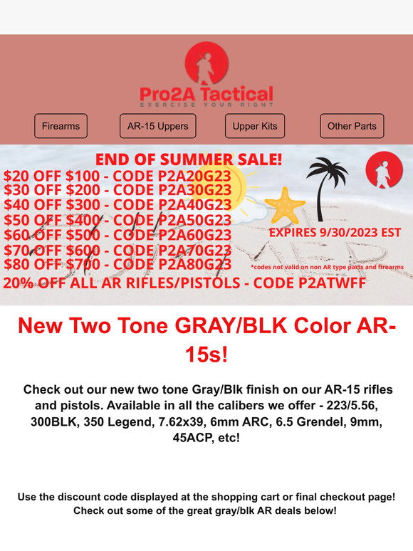 Pro2A Tactical: New Two Tone GRAY/BLK AR-15 Rifle and Pistols! | Milled