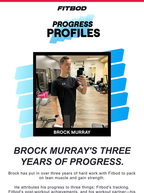 Fitbod: 🏋️ Meet Brock Murray, our first Progress Profile. | Milled