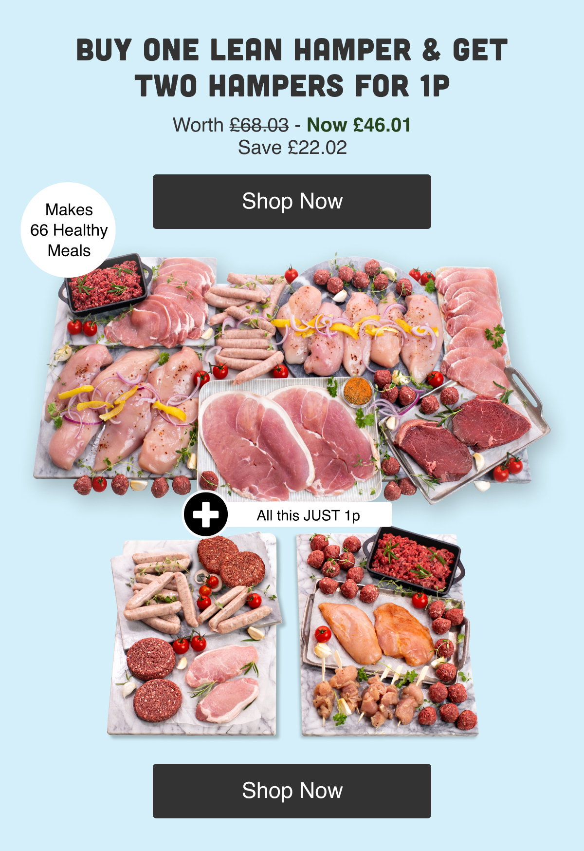 Muscle Food: 2 super lean hampers for JUST 1p — | Milled