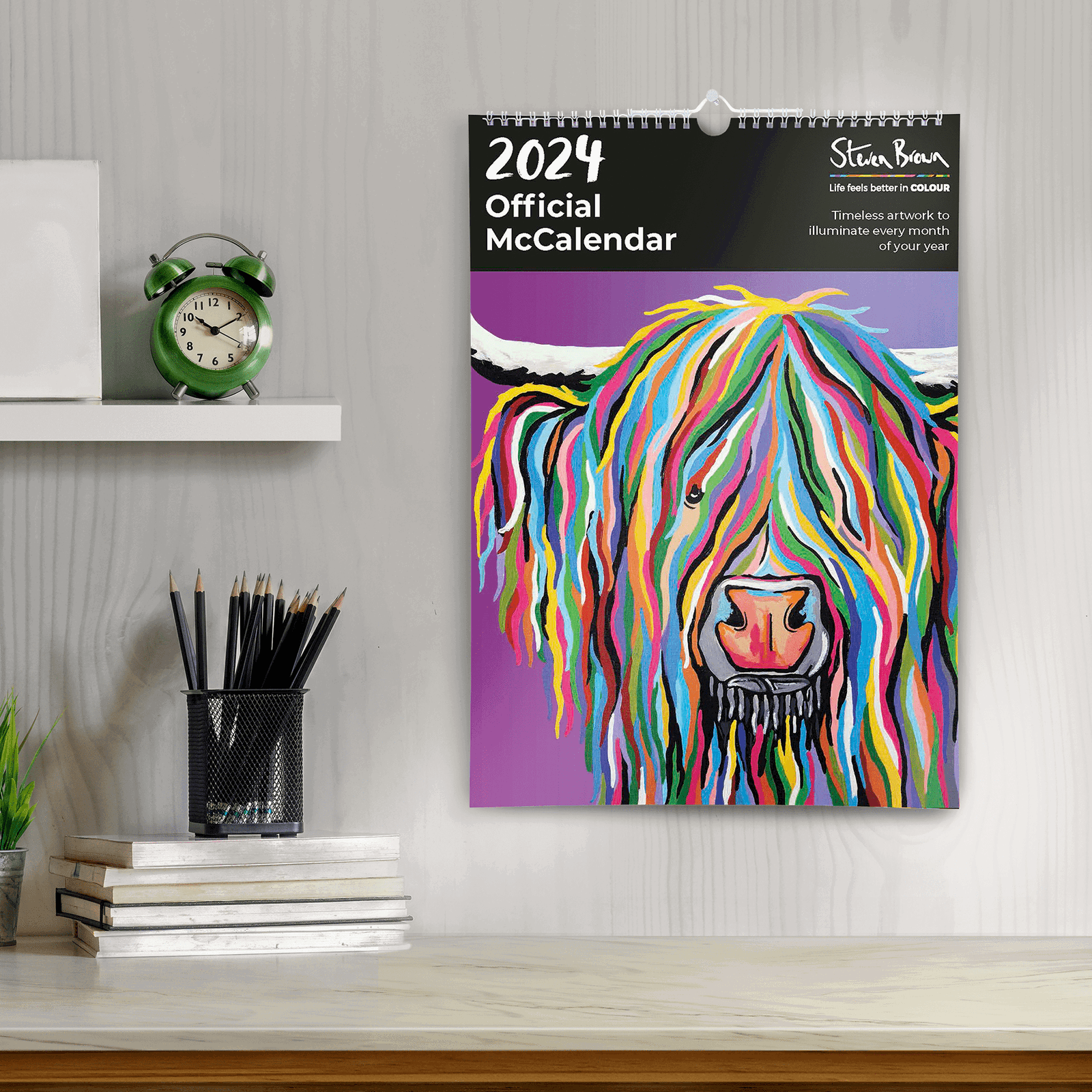 Steven Brown Art: NEW 🐮 📆 2024 Calendar | Milled