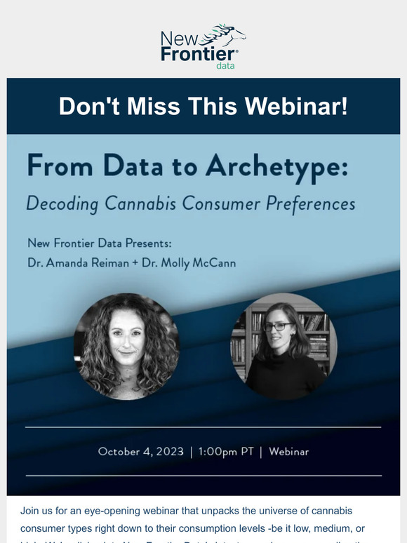 New Frontier Data: [WEBINAR] From Data to Archetype: Decoding Cannabis ...