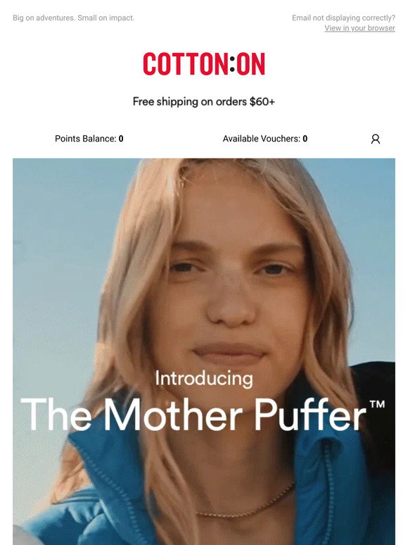 Cotton On: Meet the puffer we're famous for ☁️🔥 | Milled
