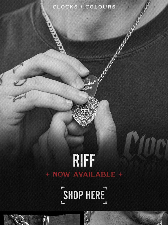 Clocks and Colours: Our Riff Necklace Is Now Available | Milled