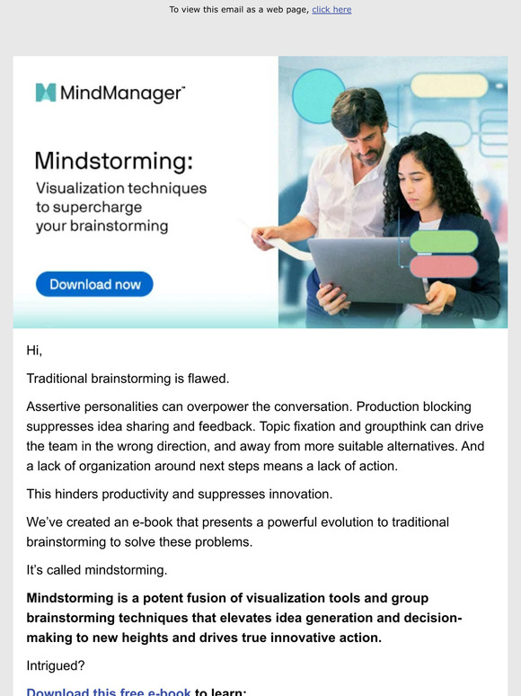 MindManager: Mindstorming: a powerful evolution on traditional ...