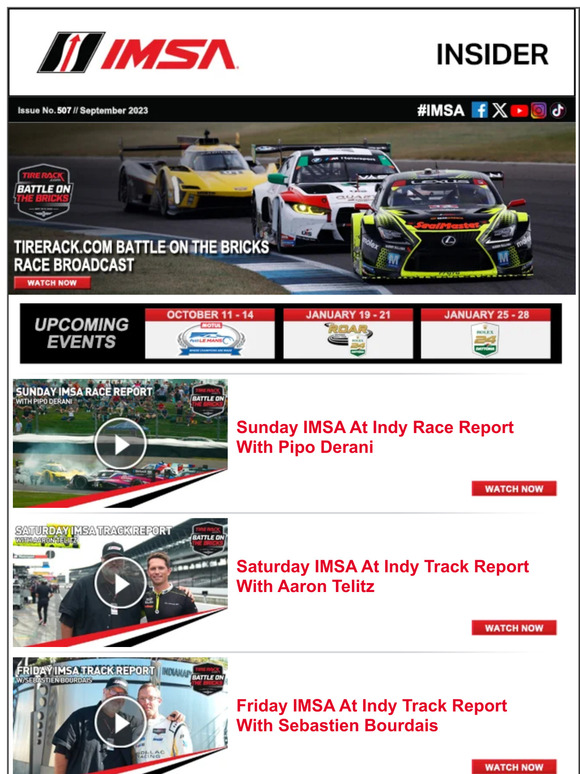 IMSA: IMSA @ INDY – Go behind the scenes! | Milled