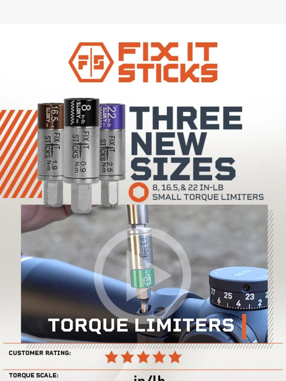 Fix It Sticks: More Sizes for More Precision | Milled