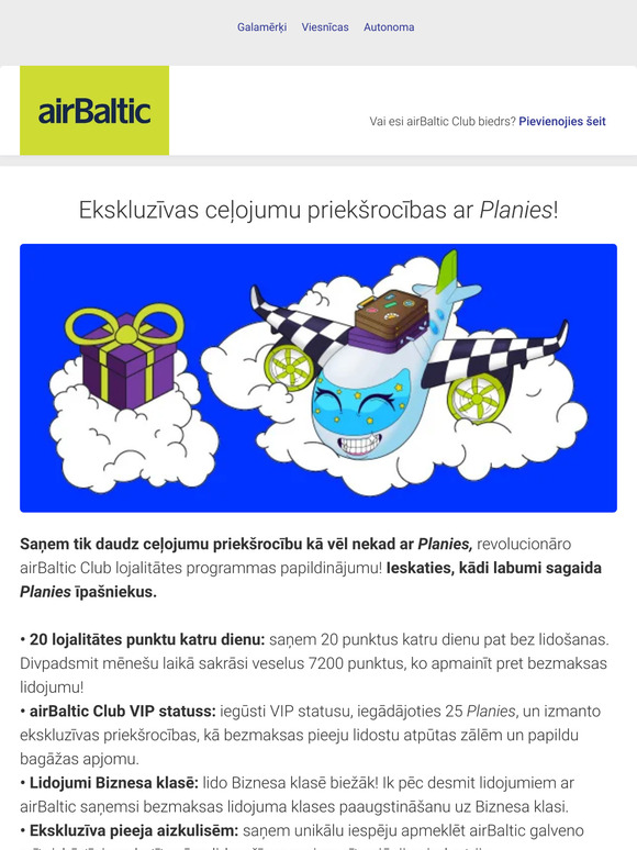 airBaltic: 🤩Vēlies lidot par baltu velti? | Milled