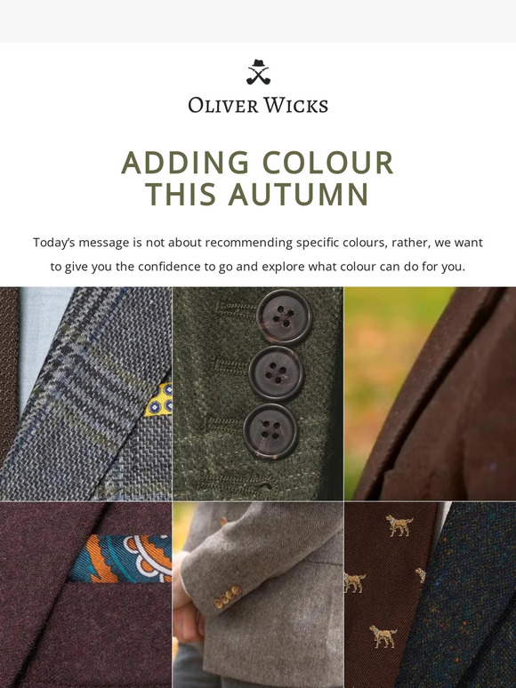 Oliver Wicks: Adding Colour This Autumn - Less Is More 🍂 | Milled