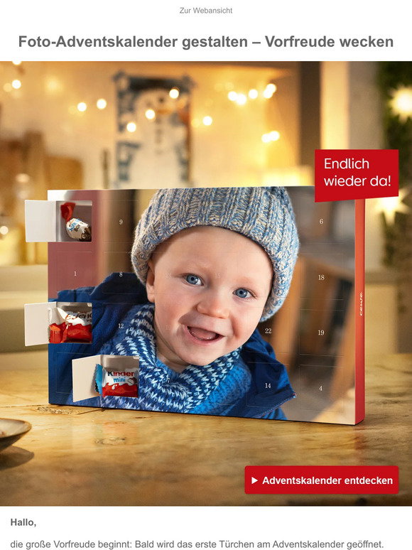 CEWE: Hurra! Die Foto-Adventskalender sind wieder da 😍 | Milled