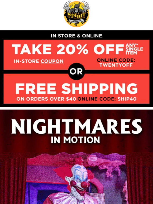 Spirit Halloween: 👀🔪 Horror icon animatronics! | Milled