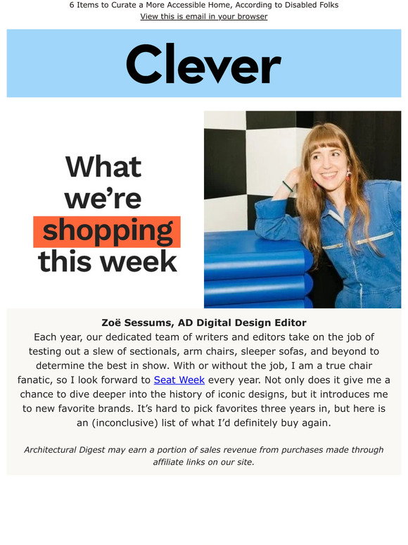 Architectural Digest: Discover your dream seat | Milled