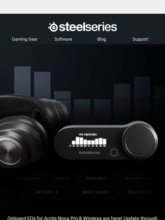 Steelseries: Firmware Update: Pro Headsets Now Offer Enhanced Console ...