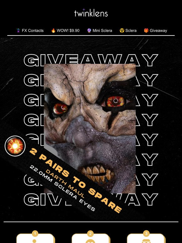 Twinklens: 🌌 Darth Maul Sclera Contacts for FREE! Unleash Unleash Your ...