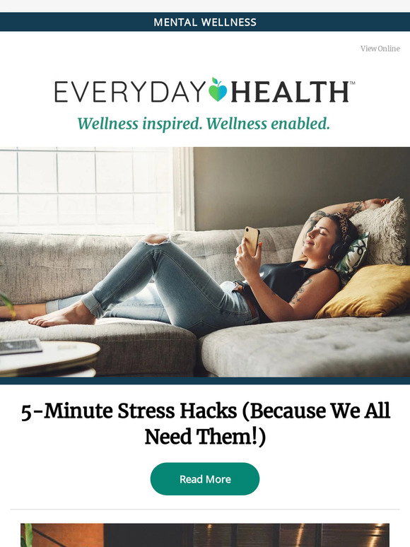 Lifescript: 5-Minute Stress Hacks (Because We All Need Them!) | Milled