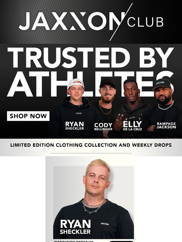 Jaxxon: Exclusive NEW Apparel - Worn by the Biggest Athletes ...