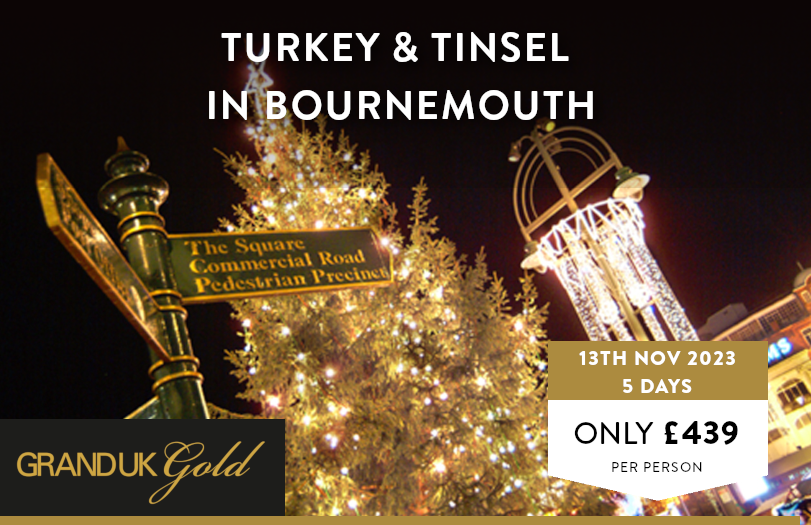 Grand UK Holidays: Luxury Turkey & Tinsel in Bournmouth | Milled