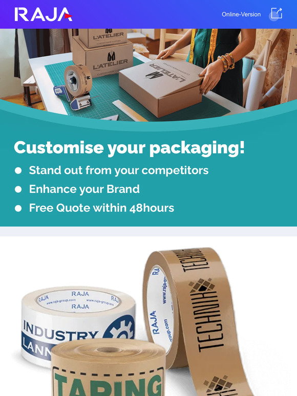 Raja: Stand out from the crowd with our Custom Packaging Range | Milled