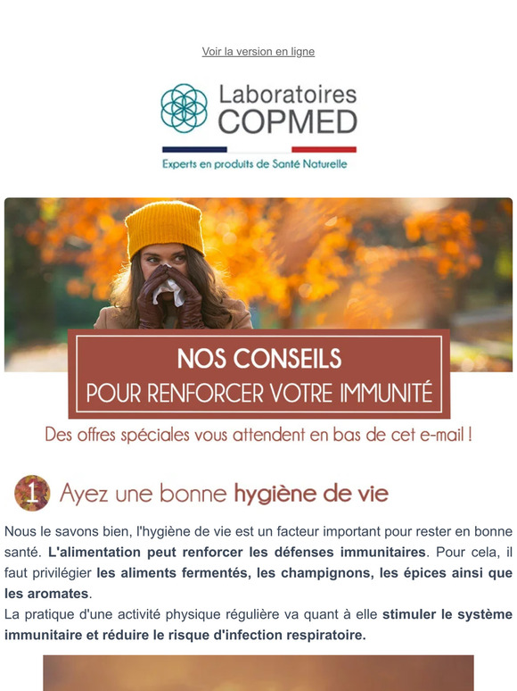 Copmed: Découvrez tous nos conseils pour renforcer votre immunité ! 🛡 ...