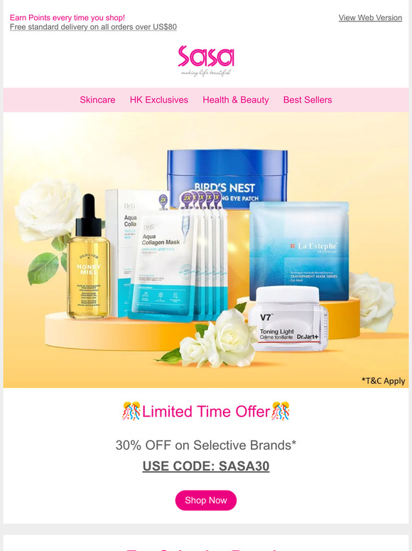 SA SA DOT COM LIMITED: ⏰LIMITED TIME ONLY⏰30% OFF on selective brands 👉 ...