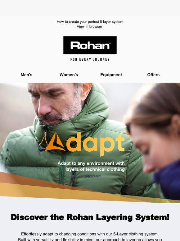Rohan: Embrace the elements with our layering system | Milled