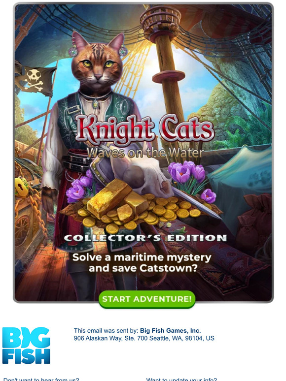 Big Fish Games: 😼 New Knight Cats! 🏴‍☠️ | Milled