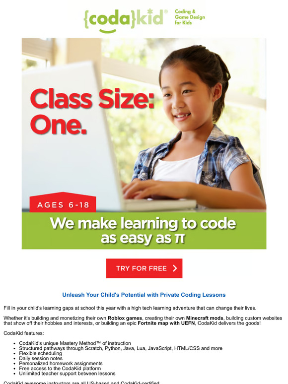 CodaKid: CodaKid makes learning to code as easy as π | Milled