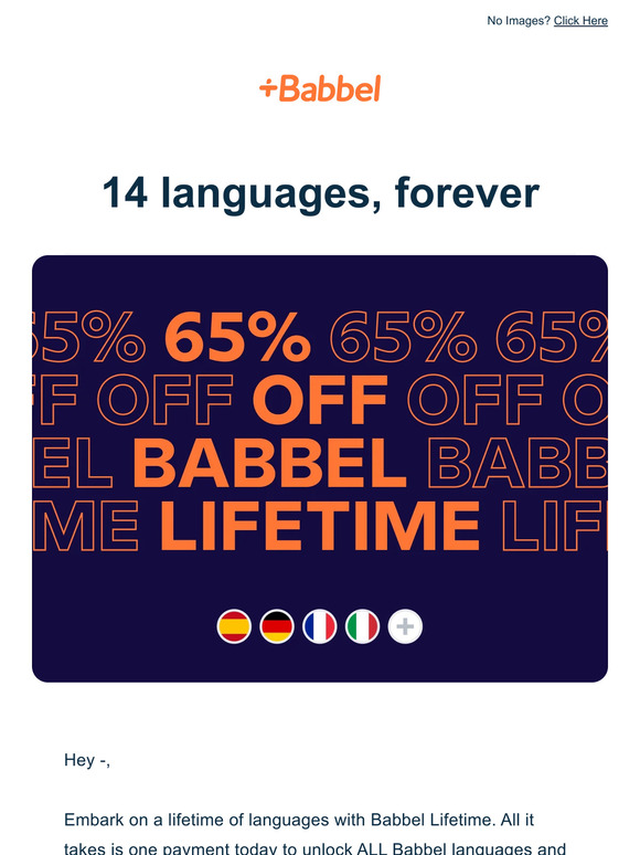 BABBEL.com: Learning for life: take 65% off the price of Babbel ...