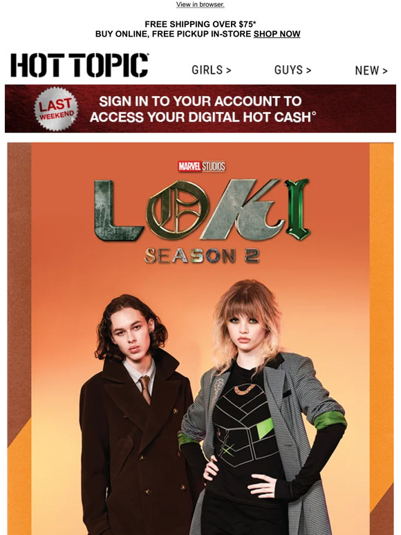 Hot Topic: A Loki Collection for the past, present & future. ⏳ | Milled