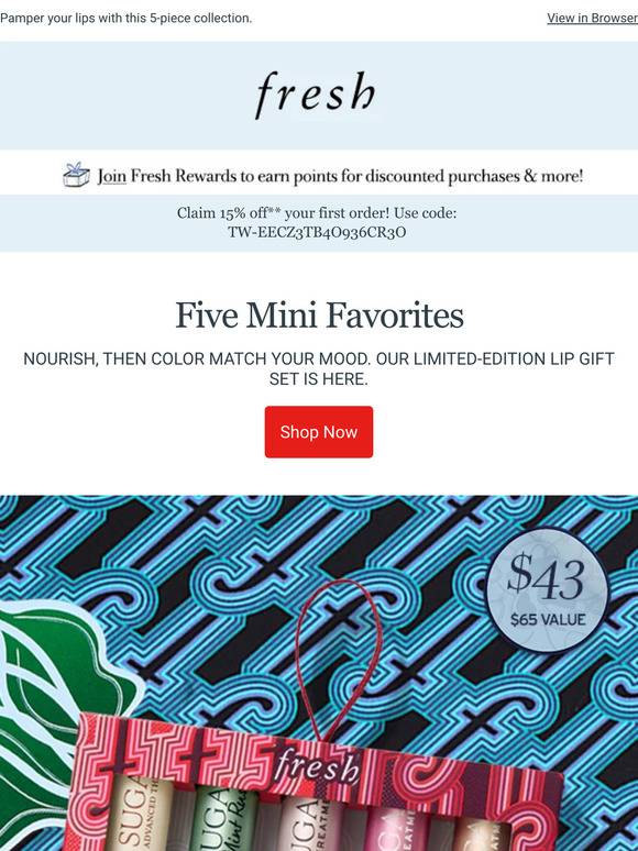 Fresh: Rumor has it…our latest lip gift set is here! | Milled