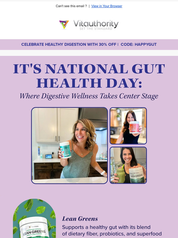 Vitauthority: It's National Gut Health Day! | Milled