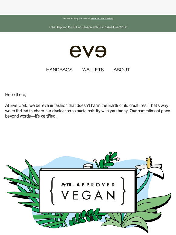 Eve Cork: Unveiling Our Commitment to Sustainability: PETA Approved ...