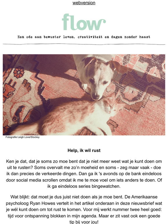 Flow: Voor wie soms niet meer weet hoe: zo neem je écht rust | Milled