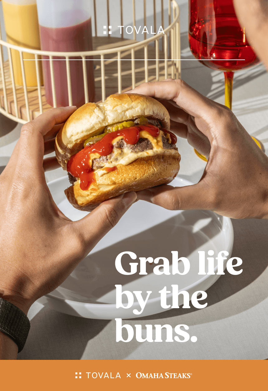 Tovala: 🍔🍔 Grab life by the buns: Omaha Steaks x Tovala | Milled