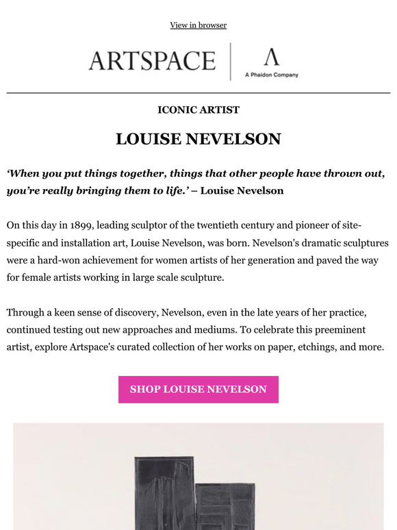 Artspace.com: Iconic Artist: Louise Nevelson | Milled