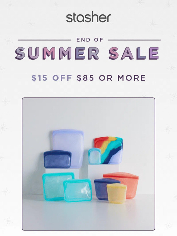 Stasher: BIG STUFF? You need big reusables 😚 | Milled