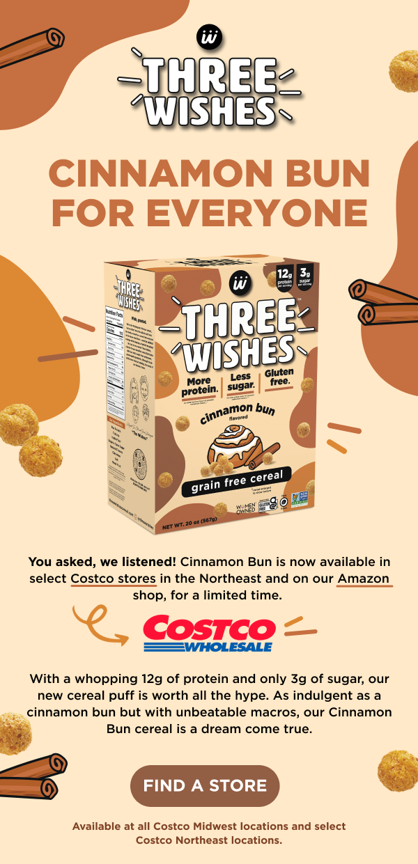 Three Wishes Cereal: Cinnamon Bun for Everyone! | Milled