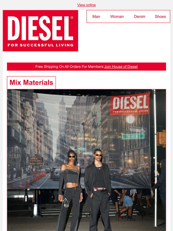 Diesel: Mix Materials For Stunning Style | Milled
