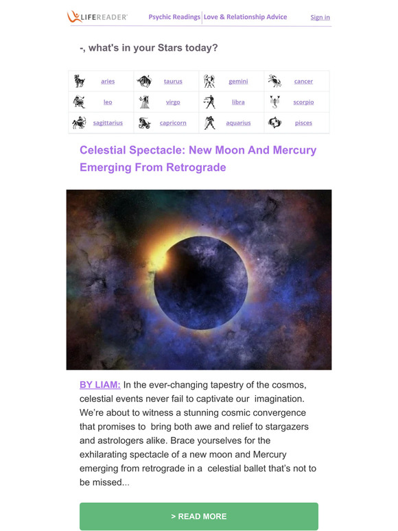 Lifereader: Celestial Spectacle: Mercury Emerging From Retrograde ⋆｡° | Milled