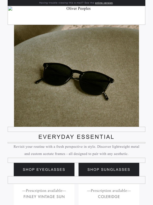 Oliver Peoples: New Season, New Look | Milled