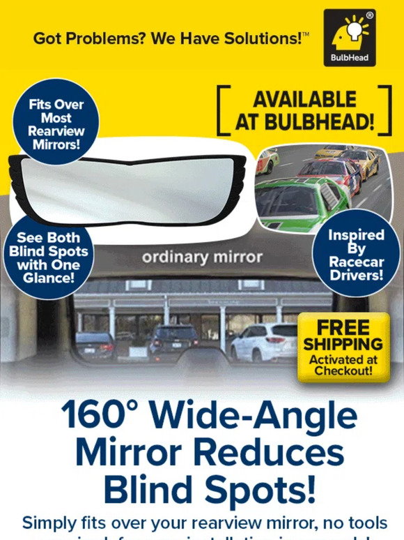 BulbHead: 🔴Reduce Blind Spots Forever! 🔴 | Milled