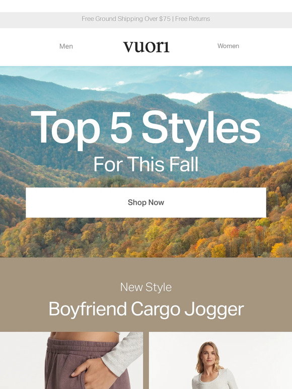 Vuori: Top 5 Styles for Fall | Milled