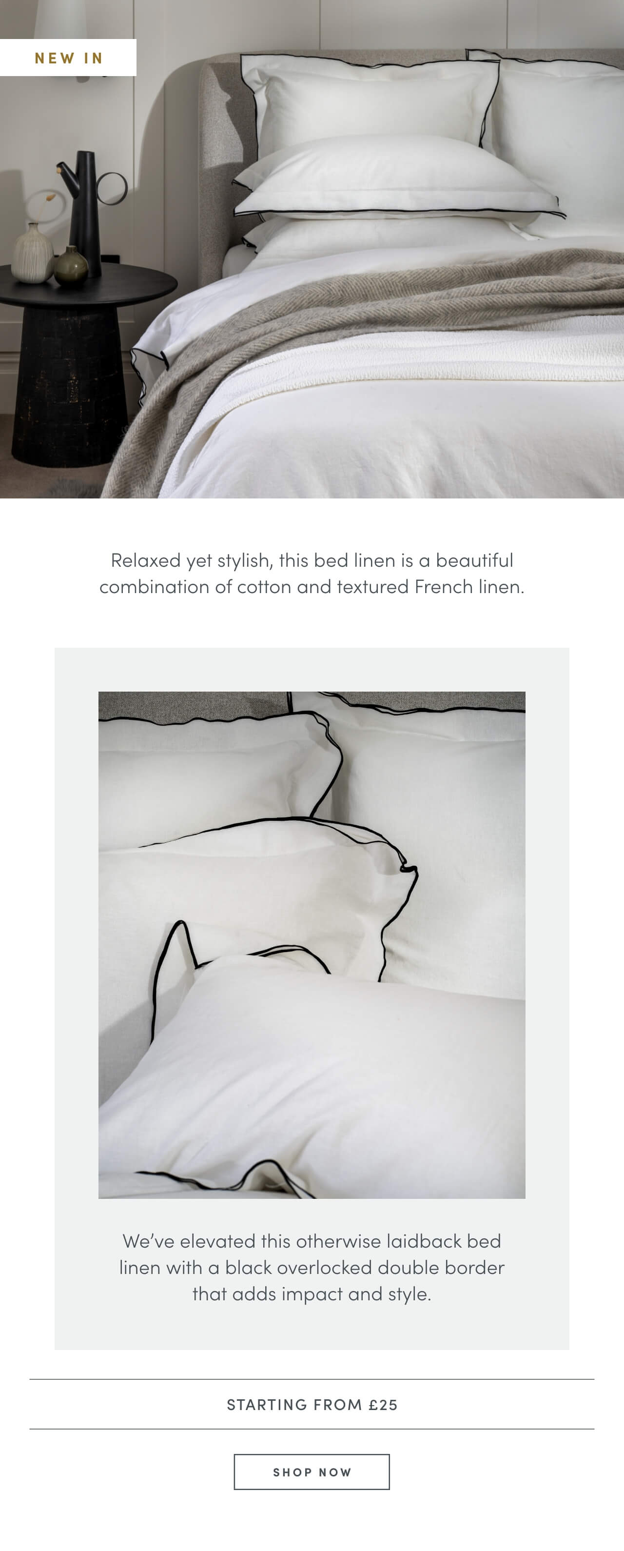 Soak & Sleep: Discover our New Overlocked Edge Bedding | Milled