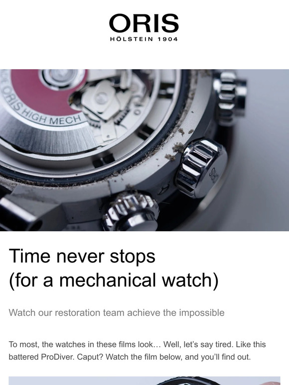 Oris: WATCH: impossible restorations | Milled