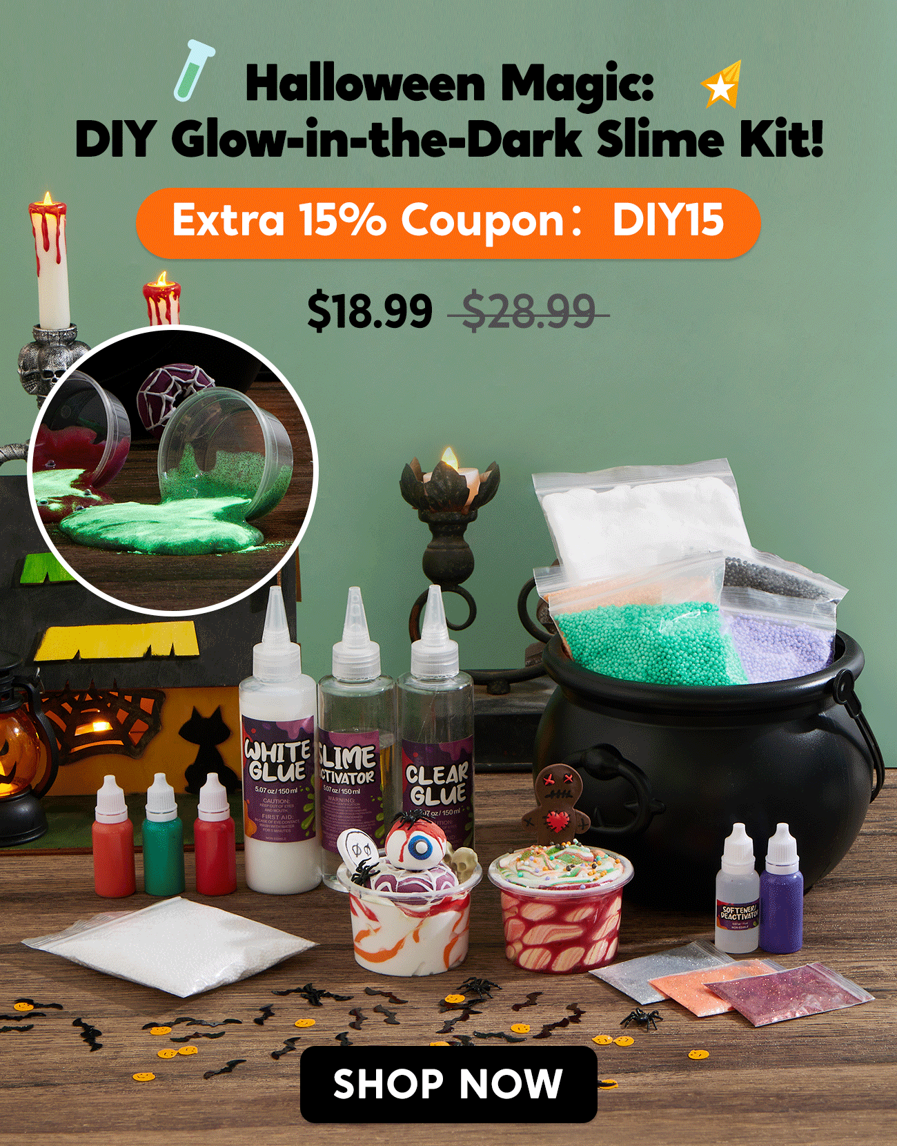 Joyin: 🧙‍♀️DIY Time! Make Your Own Cauldron Slime!🎃 | Milled